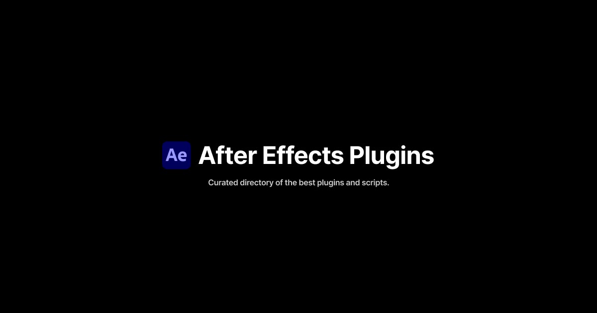 Rigging After Effects Plugins